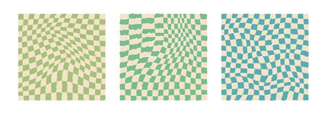 Psychedelic Checkerboard Poster Royalty Free Vector Image