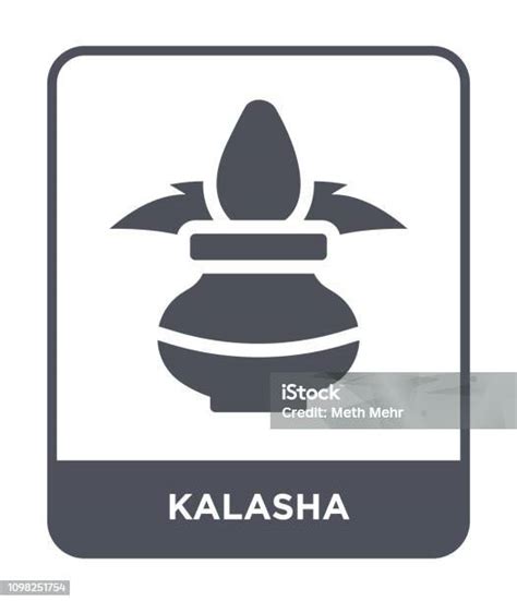 흰색 배경에 Kalasha 아이콘 벡터 Kalasha 유행 가득 종교 컬렉션에서 아이콘 0명에 대한 스톡 벡터 아트 및 기타