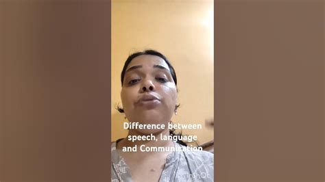Difference between speech, language and communication - YouTube