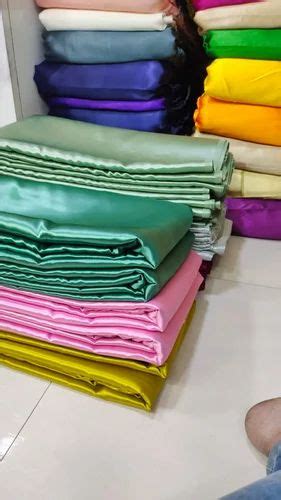 Plain Satin Fabric At ₹ 51meter Satin Cloth In Surat Id 2849177118297