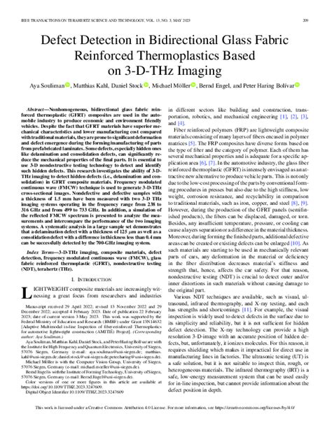 Pdf Defect Detection In Bidirectional Glass Fabric Reinforced