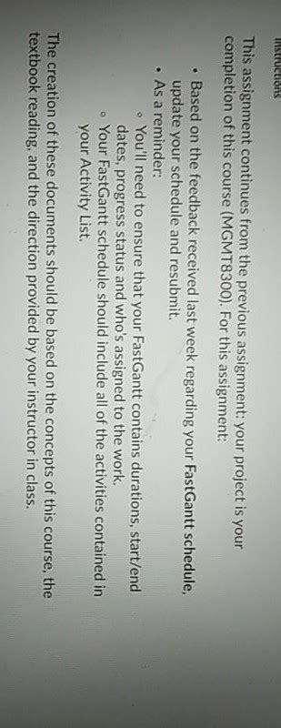 Instructions This Assignment Continues From The