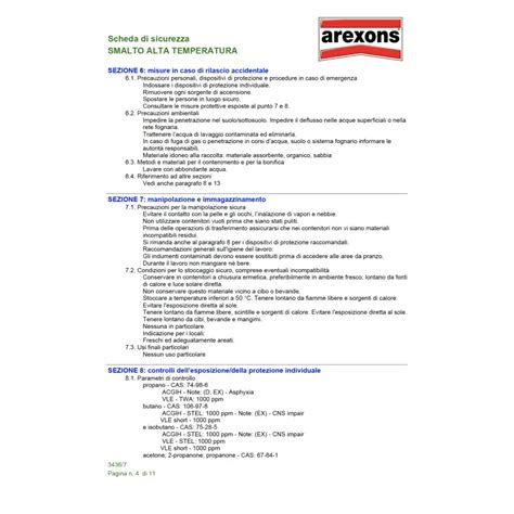 Arexons vernice smalto alta temperatura fino a 800 gradi spray colore rosso