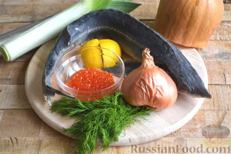 Рецепт Осетр запеченный в духовке с овощами на