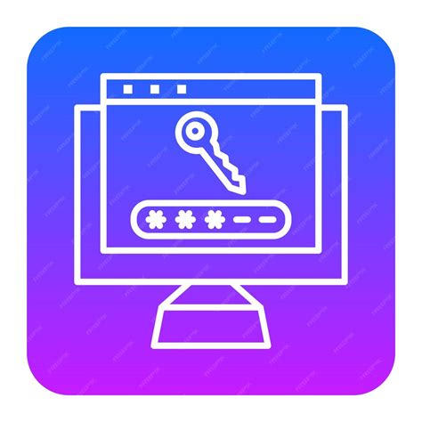 Premium Vector Website Password Vector Illustration