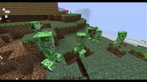 Minecraft Spawning Creepers With Eggs Youtube