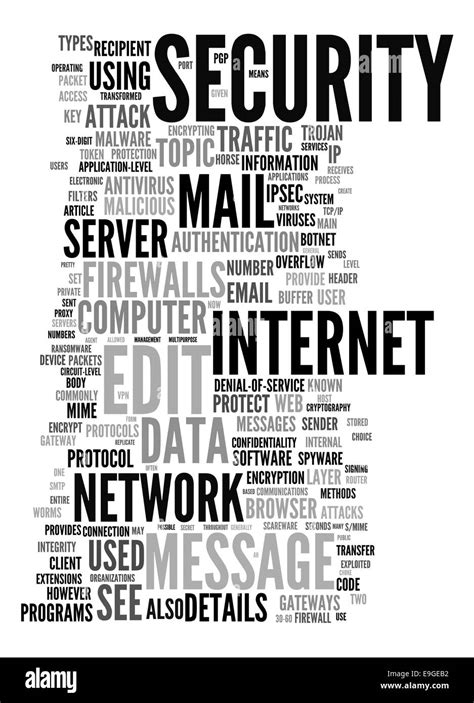 Internet Security Text Cloud Stock Photo Alamy