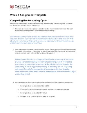 BUS3061 Week3Assignment Week 3 Assignment Template Completing The