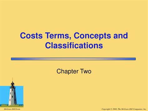 Ppt Costs Terms Concepts And Classifications Powerpoint Presentation