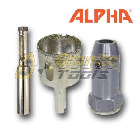 Alpha Drill Bits Grinder Adapter Core Bits USA Granite Tools