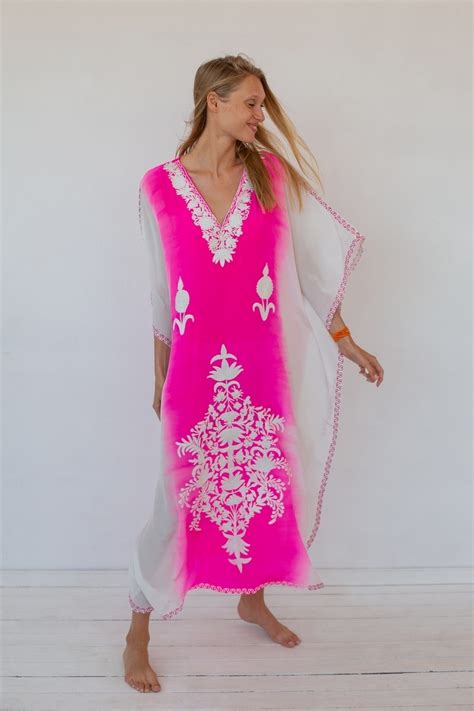 Kashmir Silk Butterfly Kaftan Gallabia