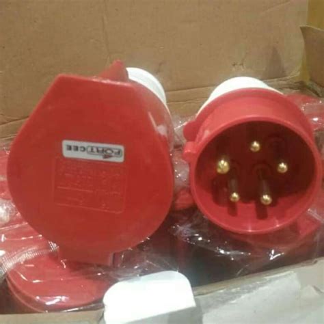 Promo Mobile Socket Dan Plug 5 Kaki 32a Sepasang 5 Pole Cee 025 225