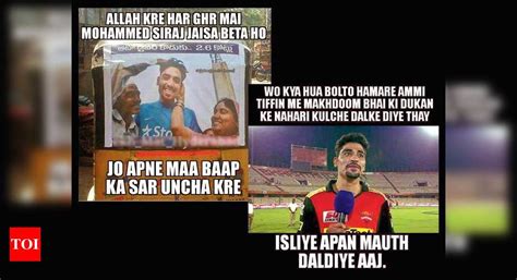 Mohammed Siraj Internet Abuzz With Memes Hailing Mohammed Siraj Hyderabad News Times Of India