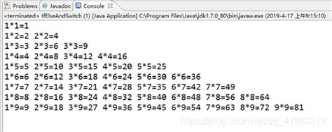 Java实现九九乘法表java输出99乘法表 Csdn博客