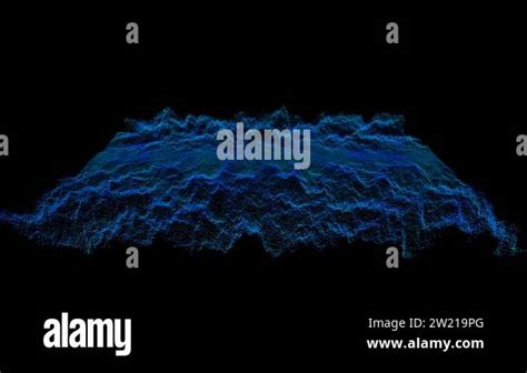 Abstract Blue Map Waveform Sound Audio Music Oscillation Visualization