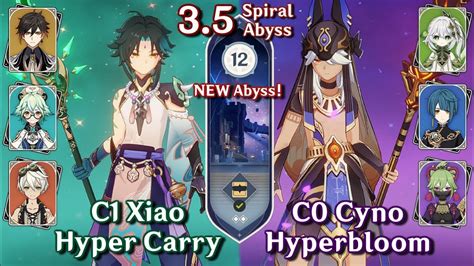 NEW SPIRAL ABYSS 3 5 C1 Xiao Hyper C0 Cyno Hyperbloom Floor 12 9