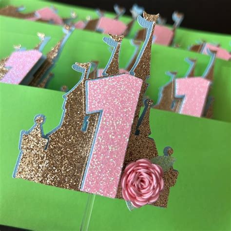 Princess Cupcake Topper Castle Cupcake Topper Princess Castle Cupcake