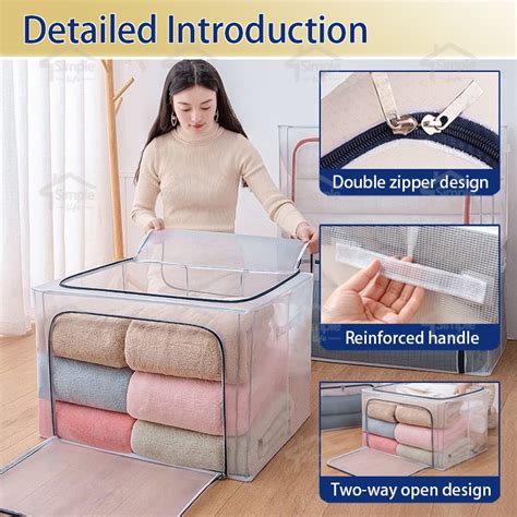 Storage Box L L Foldable Waterproof Clothes Wardrobe Organizers Multi Function Big Toy