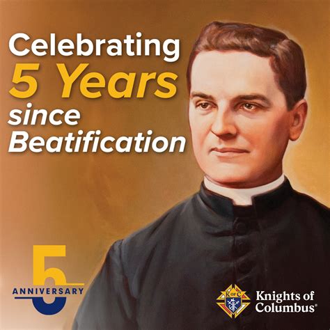Knights Five Years Ago Today On October 31 Father Michael Mcgivney
