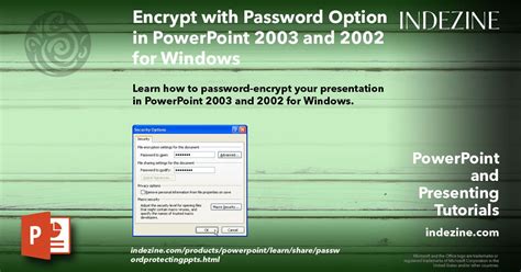 Encrypt With Password Option In PowerPoint And For Windows