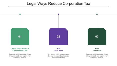 Legal Ways Reduce Corporation Tax Ppt Powerpoint Presentation Summary