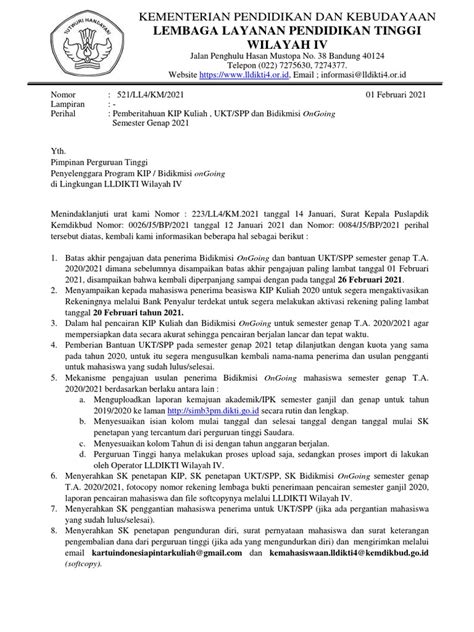 Pemberitahuan Pengumuman Kipk 2021 Pdf Karier And Perkembangan Ilmu