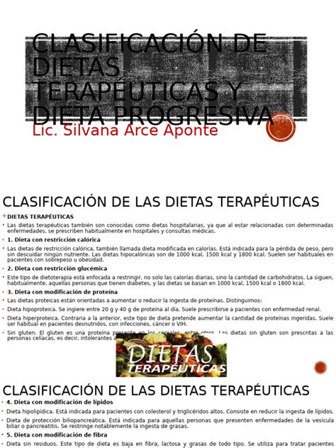 Clasificación De Dietas Terapéuticas Y Dieta Progresiva Pdf