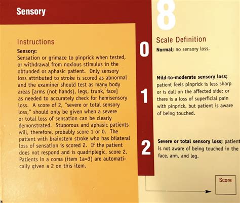 NIH Stroke Scale Words