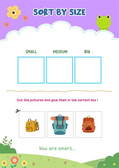 Sorting Pictures According To Size 33041988 Vector Art At Vecteezy