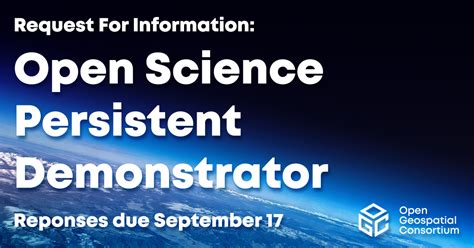 OGC veröffentlicht Informationsanfrage zum Open Science Persistent