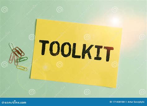 Word Writing Text Toolkit Business Concept For Set Of Tools Kept In A Bag Or Box And Used For A