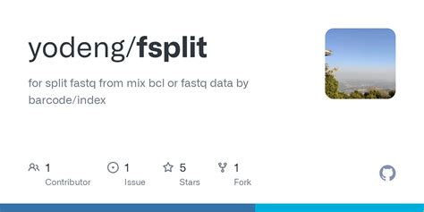 github yodeng fsplit for split fastq from mix bcl or fastq data by