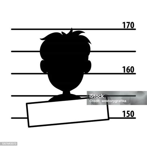 익명의 사람의 실루엣으로 경찰 라인업 이나 머그샷 배경 벡터 일러스트레이션 강도에 대한 스톡 벡터 아트 및 기타 이미지 강도 교도소 남자 Istock