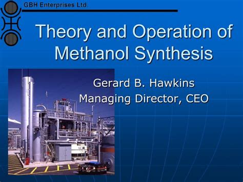 Methanol Synthesis Theory And Operation Pdf Chemistry Science