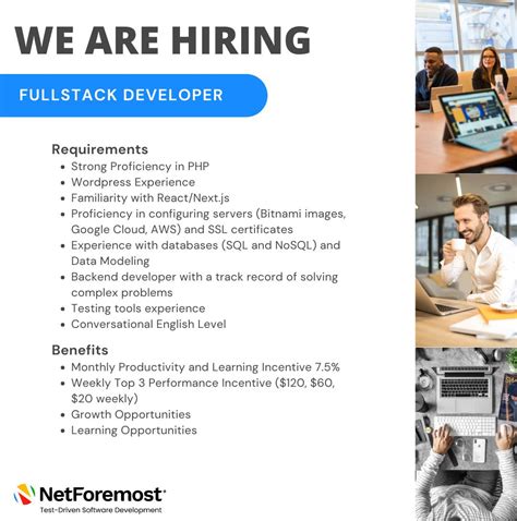 Netforemost 🚀 Were Hiring Full Stack Developer 🚀 Are You A Skilled