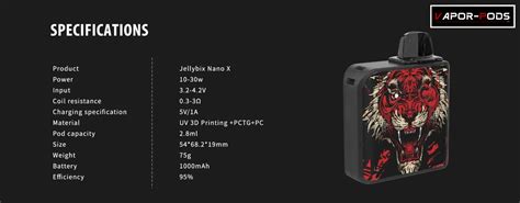 Jellybox Box Nano X Pod จาก Rincoe เครื่องแท้ เจลลี่บล็อค นาโน
