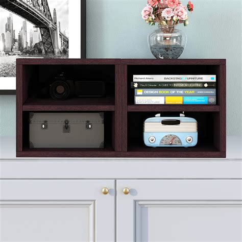 Espresso Stackable Cube With Shelf Voc And Formaldehyde Free Way Basics