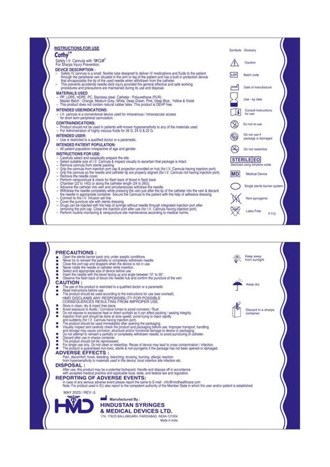 Paper Ifu 3 Hindustan Syringes And Medical Devices Ltd