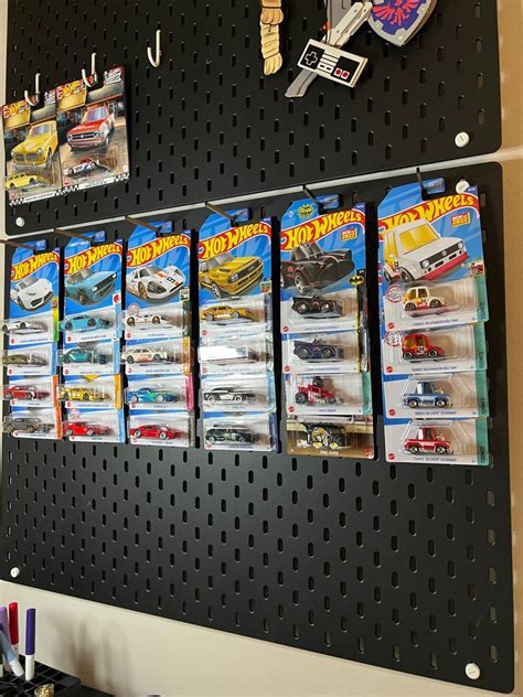 Hot Wheel Display Hooks For Pegboard Ikea Skadis Standard Etsy