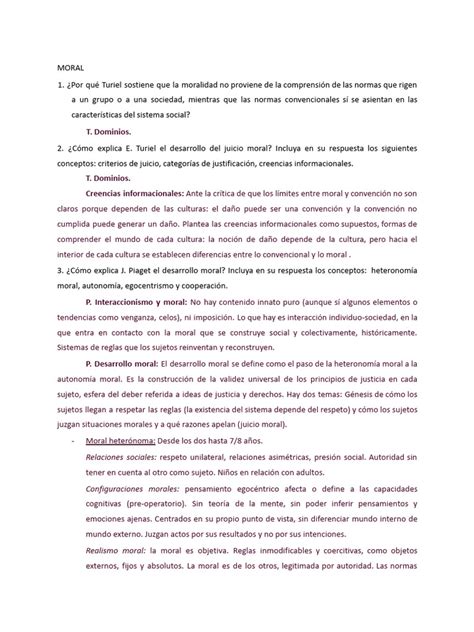 Moral Pdf Pensamiento Moralidad
