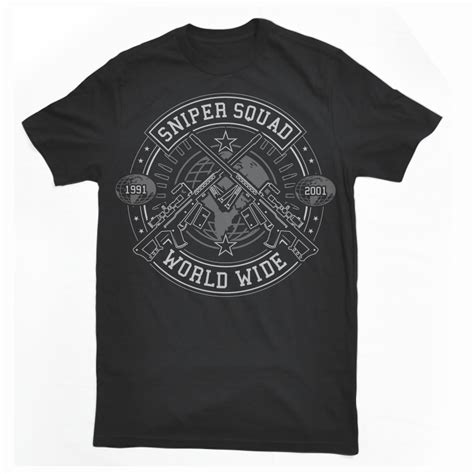 Sniper Squad T Shirt Design Tshirt Factory