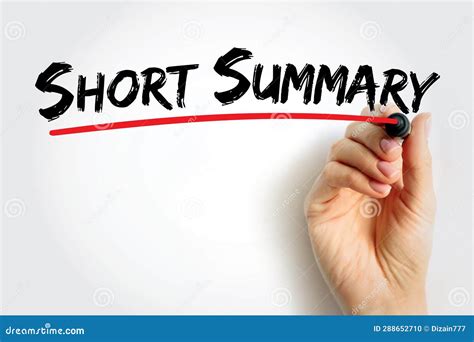 Short Summary Comprehensive And Usually Brief Abstract