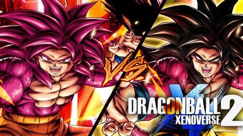 ssj4 goku daima vs ssj4 goku gt dragon ball xenoverse 2 duels
