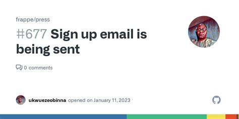 Sign Up Email Is Being Sent Issue 677 Frappe Press GitHub