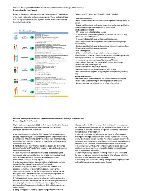 Perdev Lesson 3 Pdf Adolescence Developmental Psychology