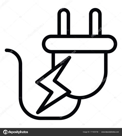 Plug Vector Icon — Stock Vector © Vectorsmarket 171453738