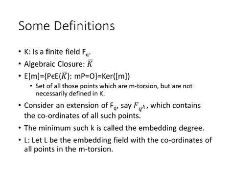 Pairing Based Ibe Some Definitions Some More Definitions