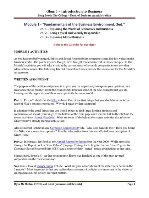 Module 1 Written Assignment Download Free Pdf Corporate Social