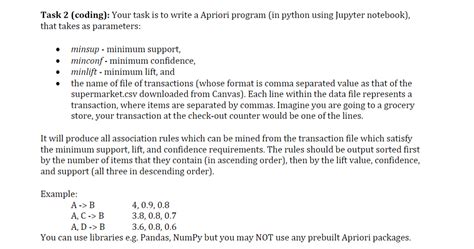 Need Help With Pythoning An Apriori