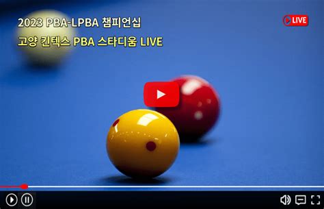 Pba 당구 중계 Pba Lpba 당구 중계 경기 일정 대진표 상금